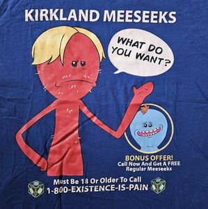 adultswim | Shirts | Rick And Morty Kirkland Meeseeks Shirt | Poshmark